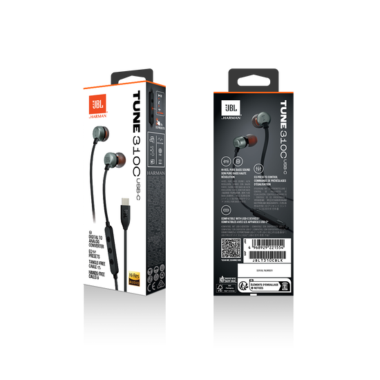 JBL Tune 310C USB | Kabelgebundener Hi-Res-In-Ear-Kopfhörer