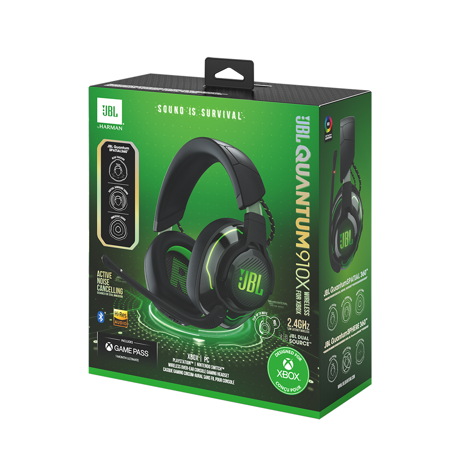 JBL Quantum 910X Wireless for XBOX | Kabelloses Over-Ear-Gaming-Headset ...