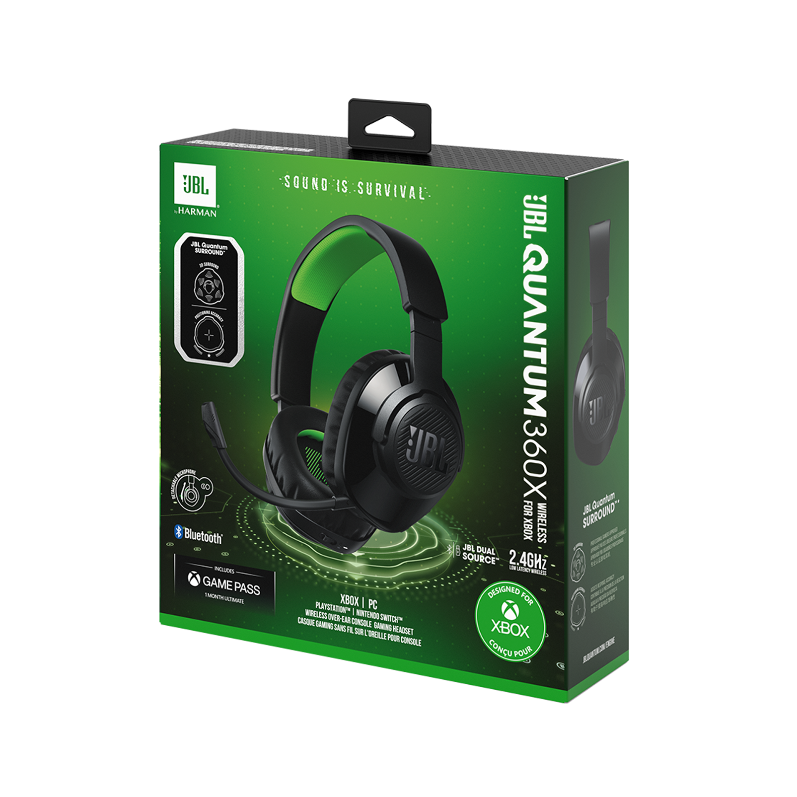 JBL Quantum 360X Wireless for XBOX | Kabelloses Over-Ear-Gaming-Headset ...