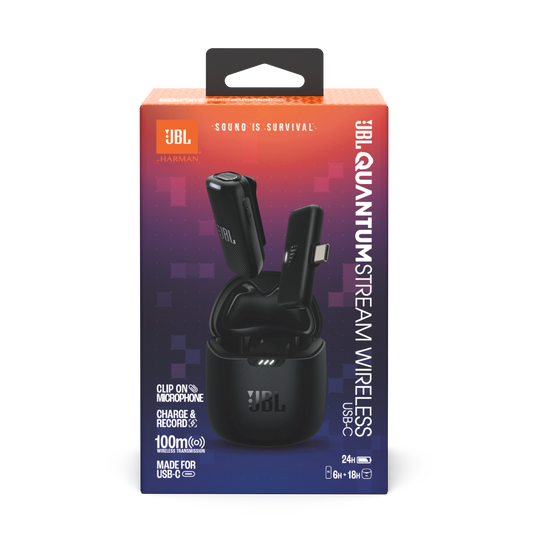 JBL Quantum Stream Wireless USB-C | Tragbares kabelloses Streaming-Mikrofon