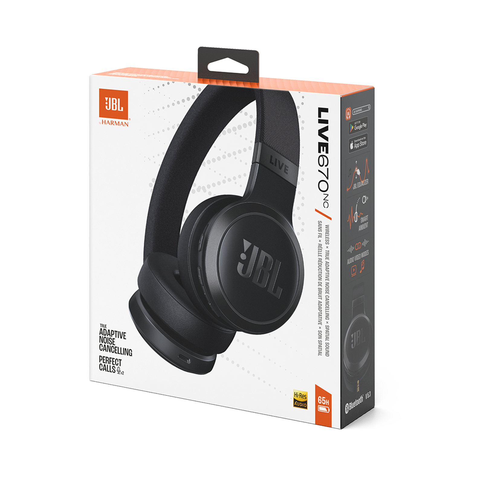 JBL Live 670NC | Kabelloser On-Ear-Kopfhörer mit True Adaptive Noise ...